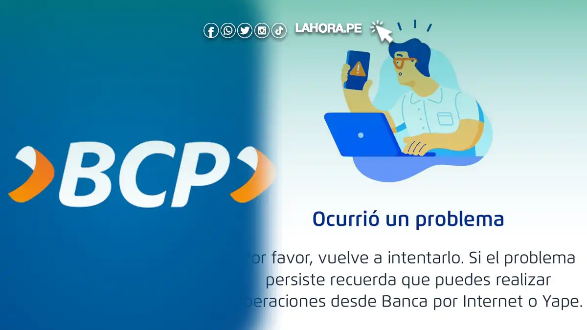 Banca Móvil BCP cayó hoy | Yape | Ocurrió un Problema